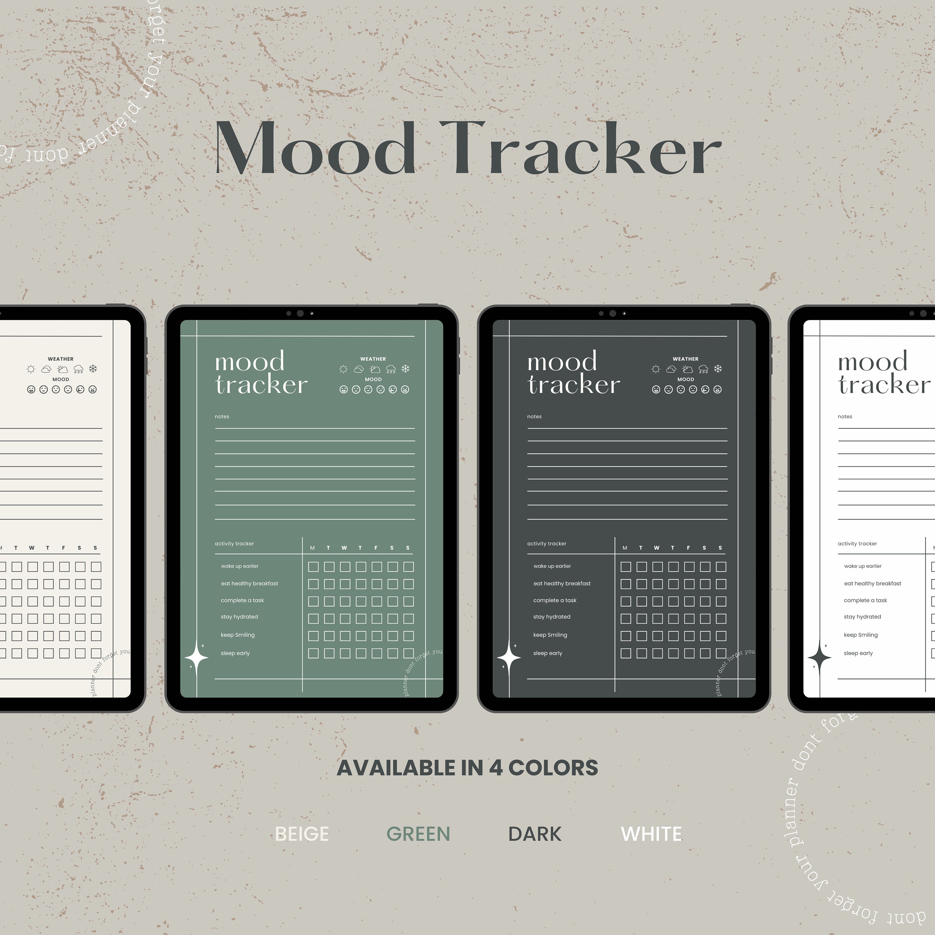 Daily Mood Tracker Printable Mood Track Emotion Tracker - Etsy