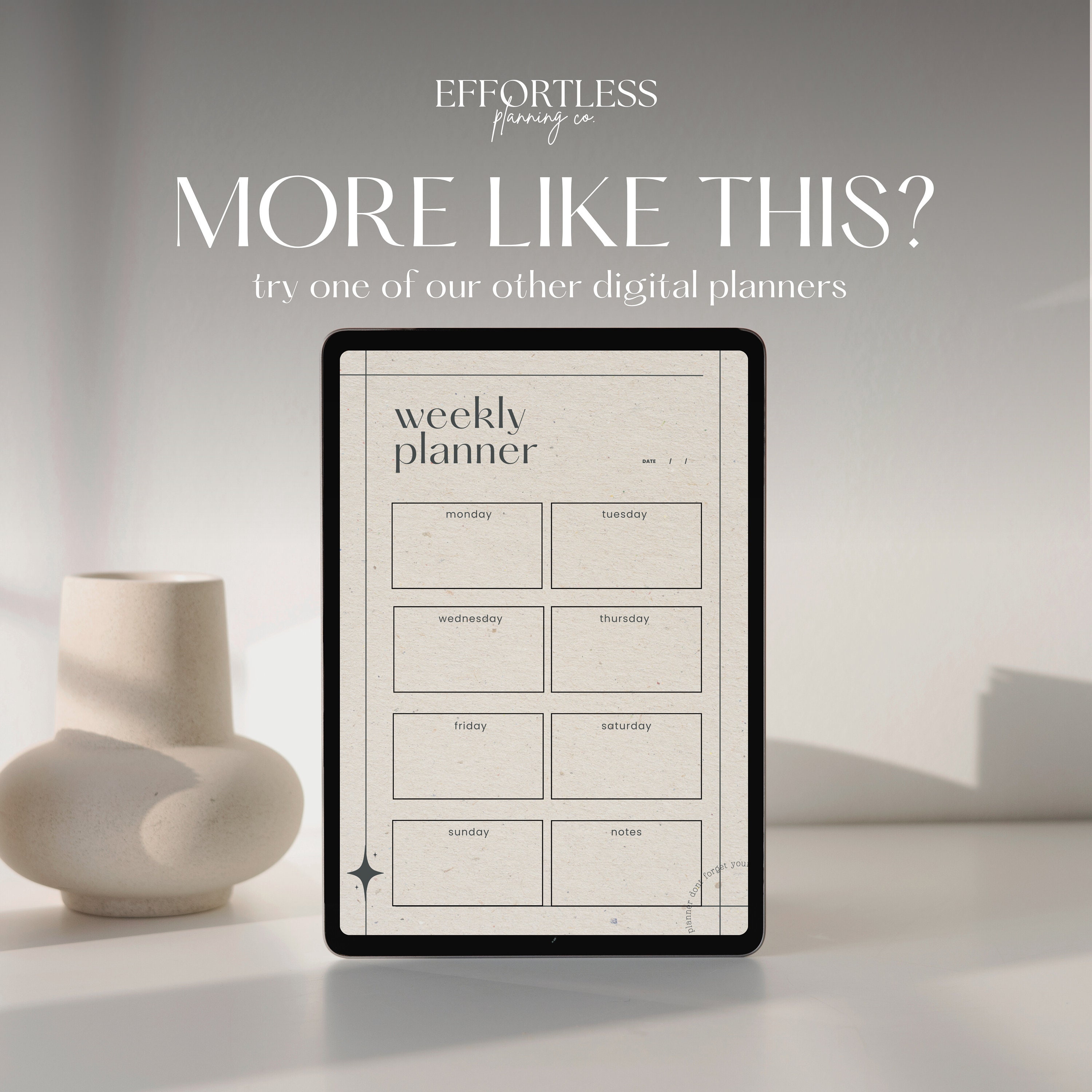 Simple Meeting Notes, Digital Meeting Minutes Template for iPad ...