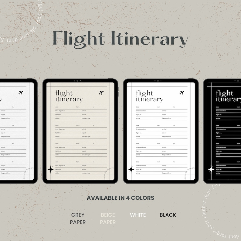 Flight Details, Travel Itinerary, Departure Time, Arrival Time ...