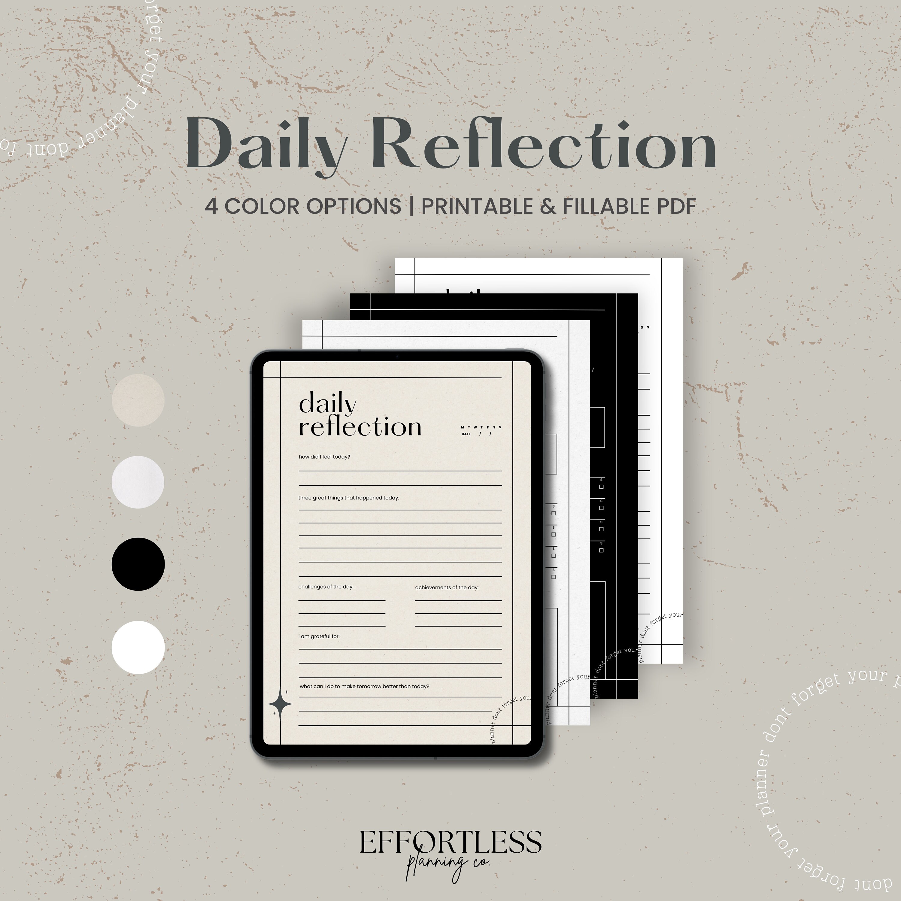 Printable Daily Reflection Digital Daily Reflection Journal | Daily ...