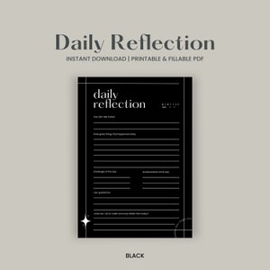 Printable Daily Reflection Digital Daily Reflection Journal | Daily ...