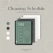 Cleaning Schedule, Cleaning Checklist, Chore Chart Digital Planner ...