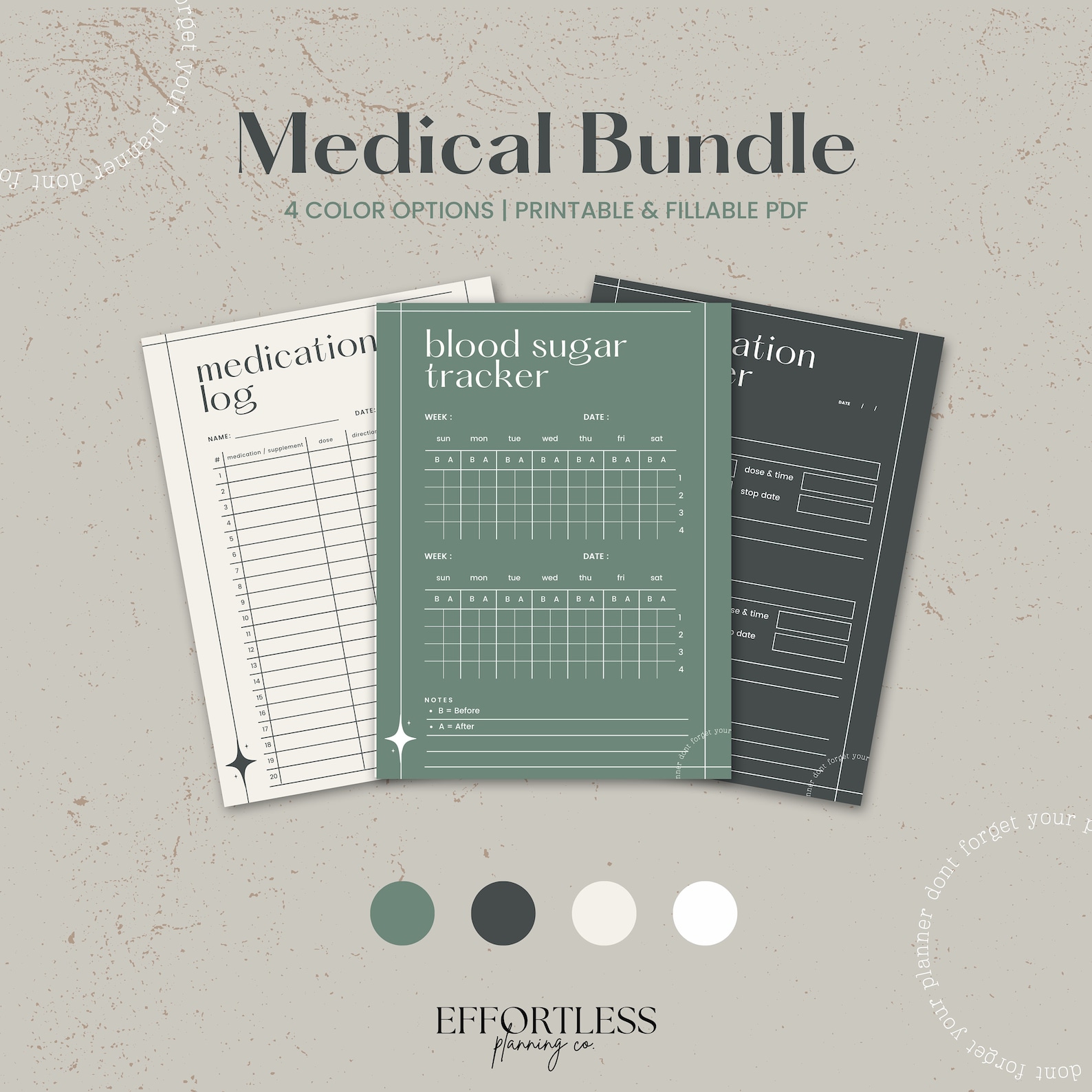 Medical Planner Digital Goodnotes | Printable Medication Tracker ...