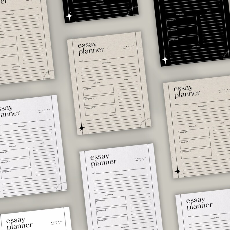 Essay Planner Template Digital, Essay Writing Plan Goodnotes iPad ...