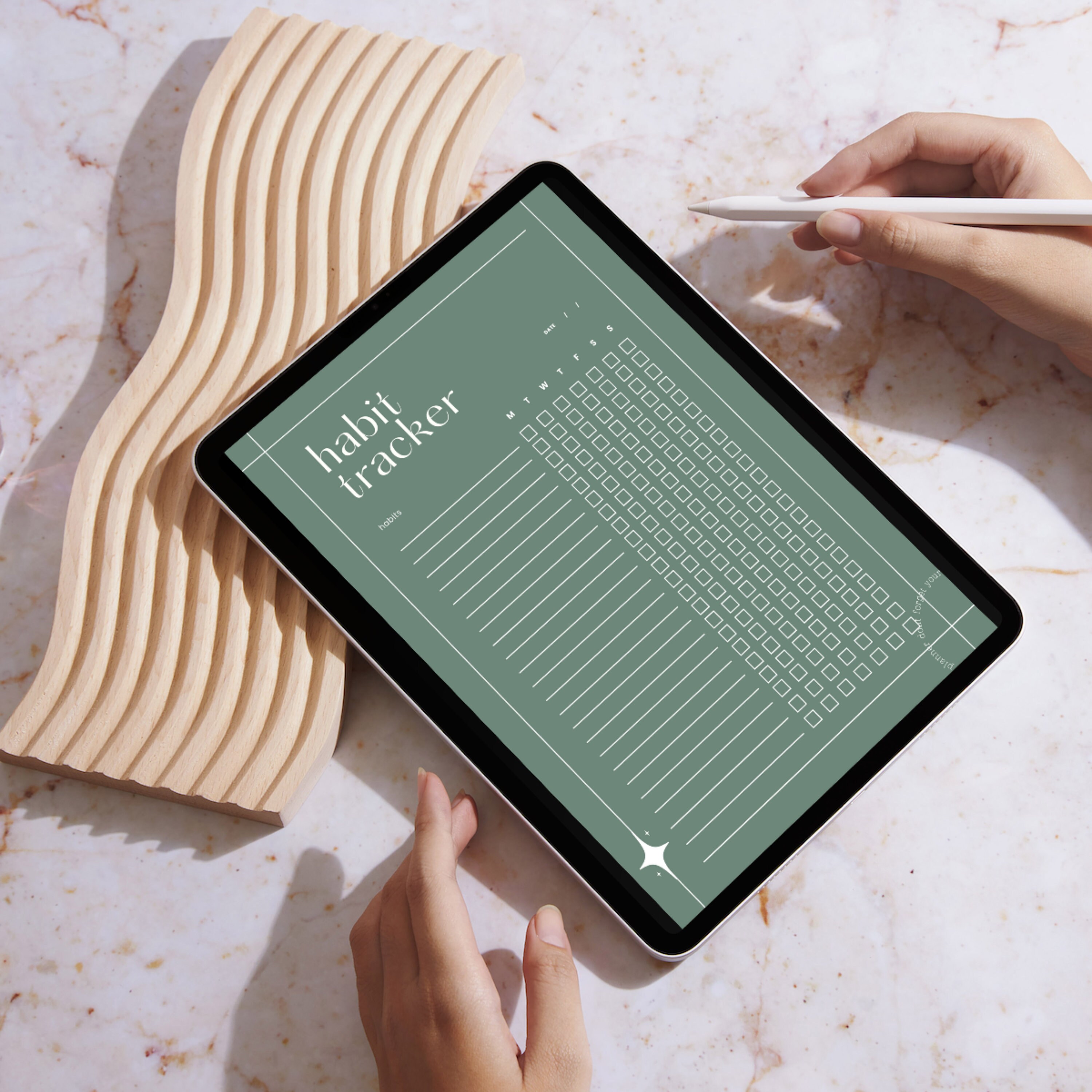 Weekly Habit Tracker, Routine Digital Planner Template for Goodnotes on ...