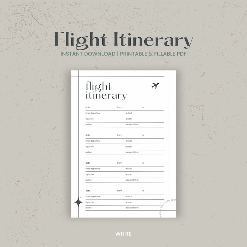 Flight Details, Travel Itinerary, Departure Time, Arrival Time ...