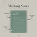 Simple Meeting Notes, Digital Meeting Minutes Template for iPad ...