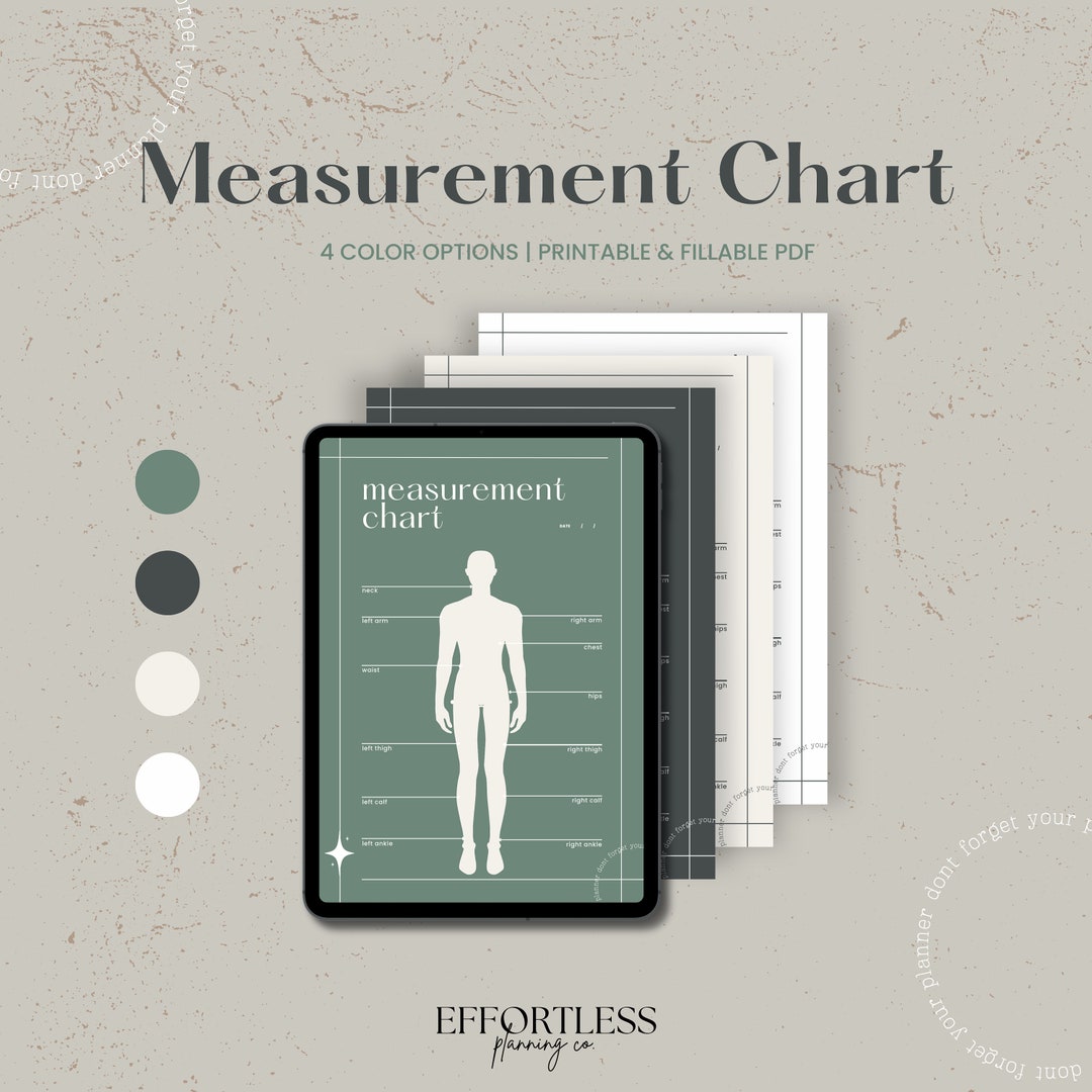 Body Measurements Tracker, 8 Week Body Transformation, Workout Progress ...