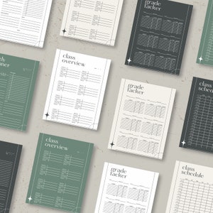 Printable Planner, Printable Student Planner Bundle, Study Planner ...