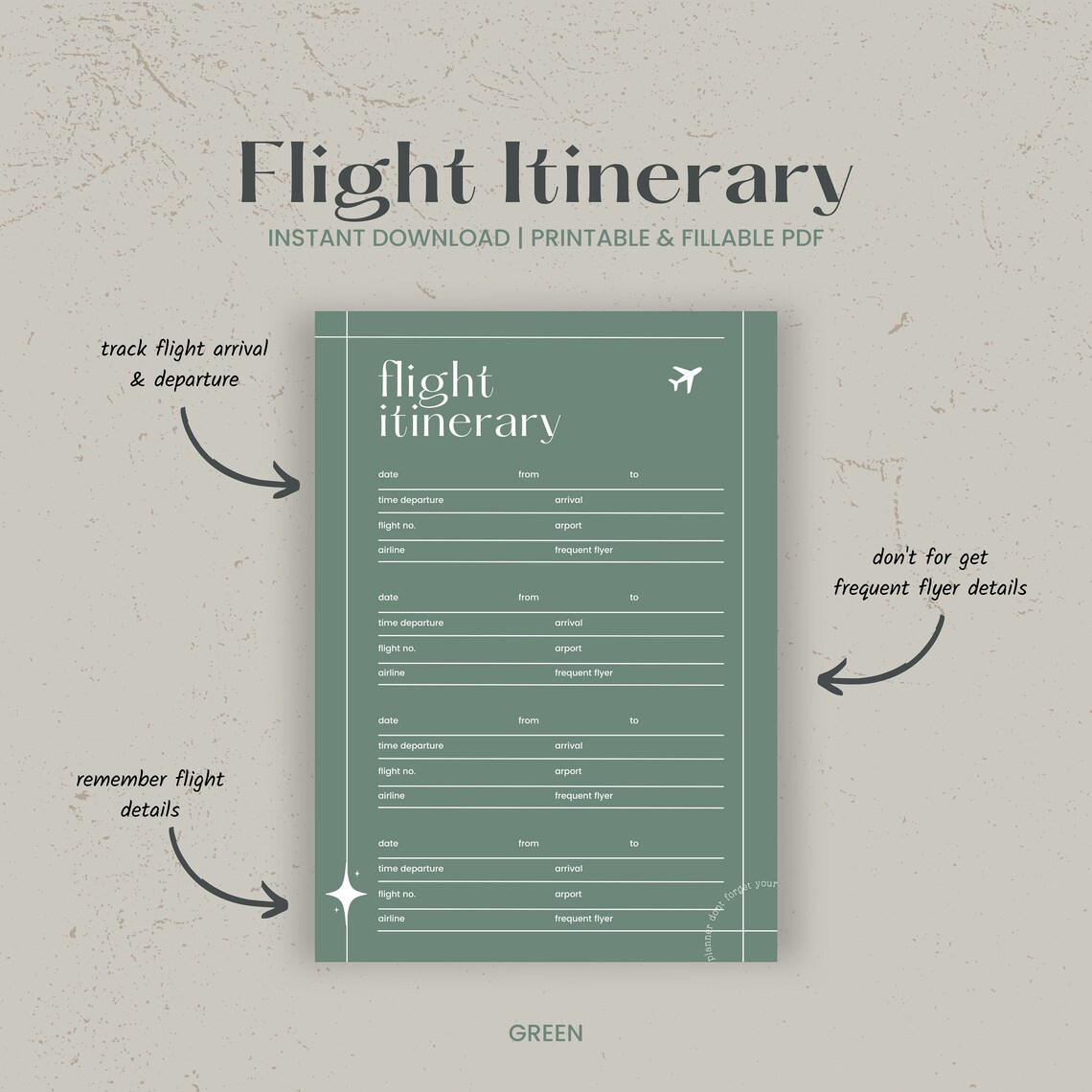 Flight Details, Travel Itinerary, Departure Time, Arrival Time ...