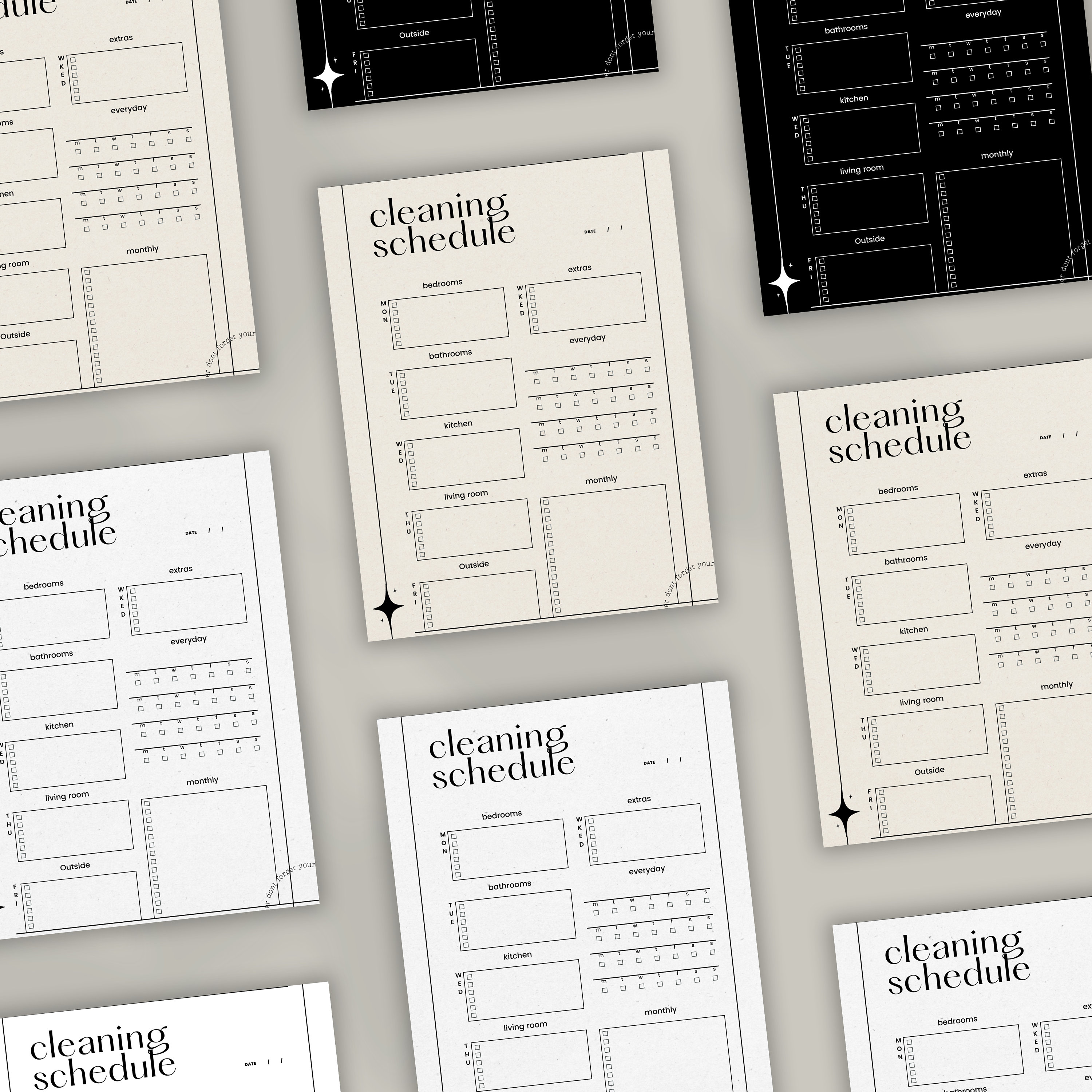 Cleaning Schedule, Cleaning Checklist, Chore Chart Digital Planner ...