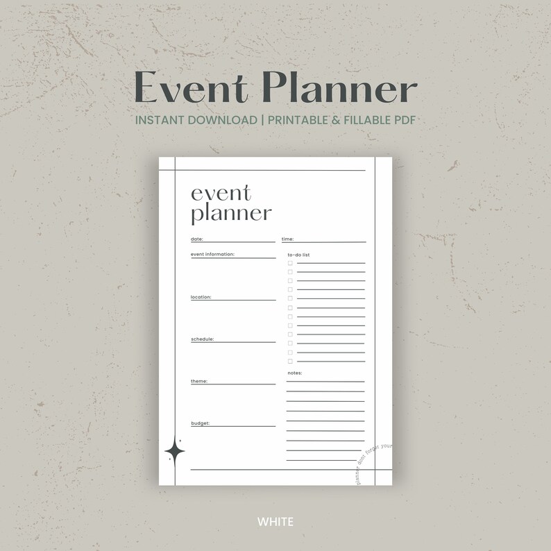 Event Planner Template, Event Planner Pricing, Event Checklist, Event ...
