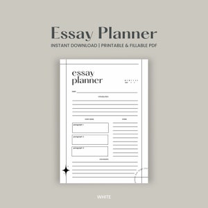 Essay Planner Template Digital, Essay Writing Plan Goodnotes iPad ...