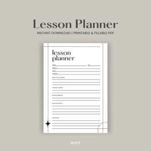 Lesson Plan, Teacher Planner, Class Agenda, Digital Planner Template ...