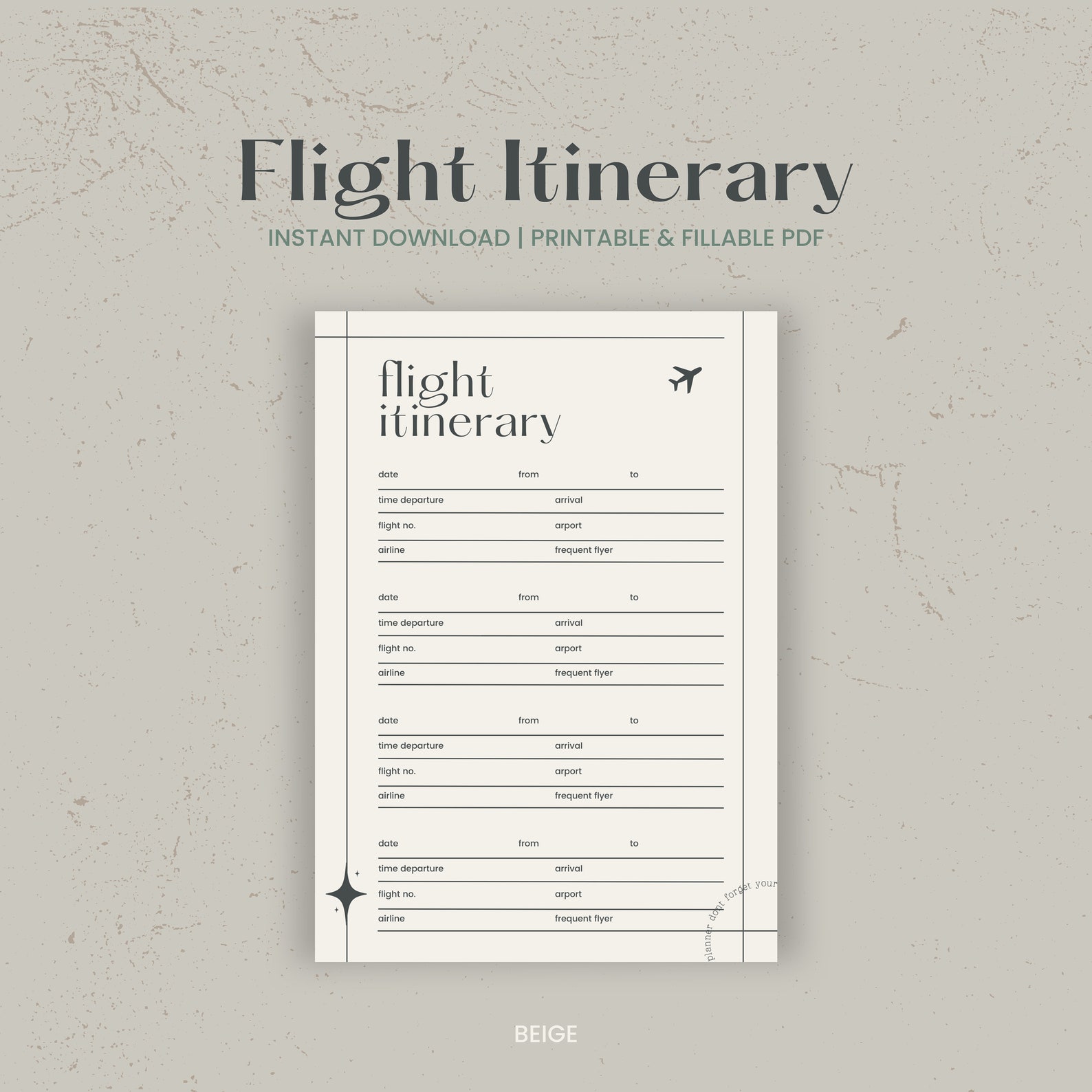 Flight Details, Travel Itinerary, Departure Time, Arrival Time ...