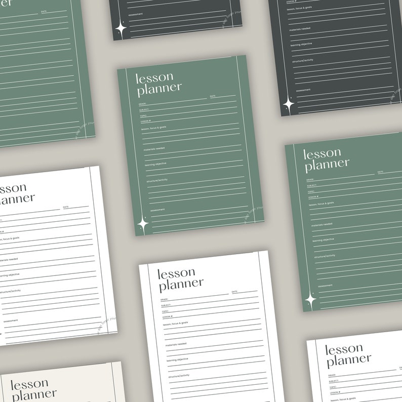 Lesson Plan, Teacher Planner, Class Agenda 6 Period Digital Planner ...