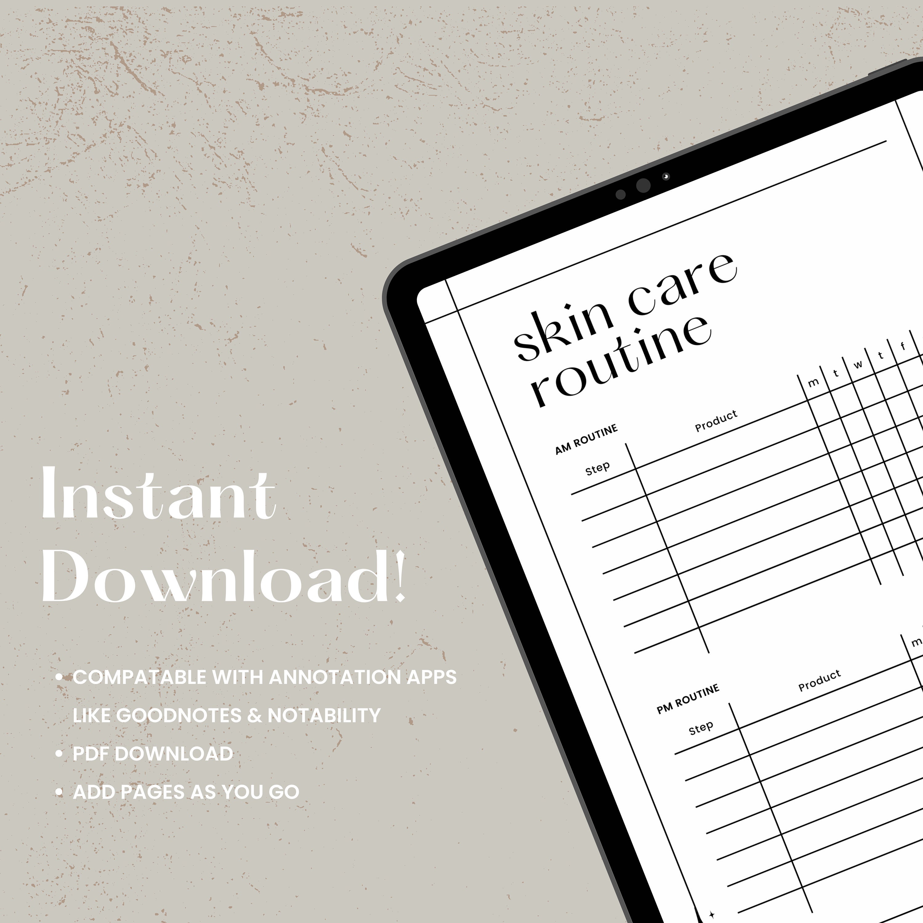 Skincare Routine Planner Printable, Beauty Planner, Daily Self Care ...