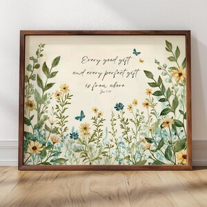 Art Print, Every Good and Perfect Gift is From Above, James 1:17 ...
