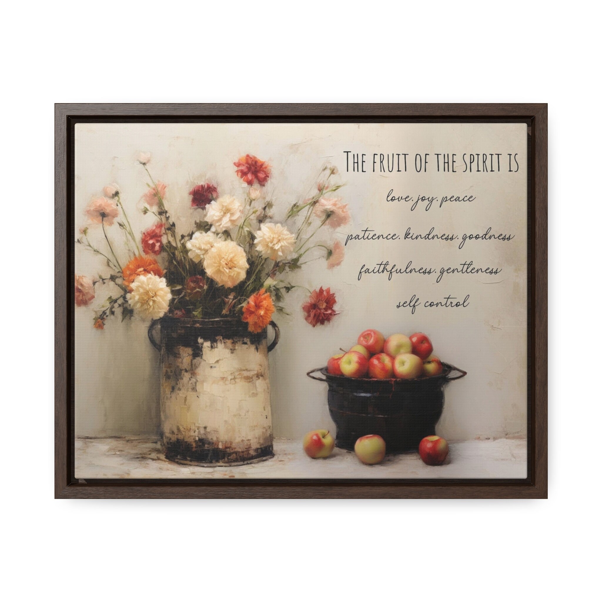 Canvas, Fruit of the Spirit Art, Christian Wall Art, Scripture Art ...