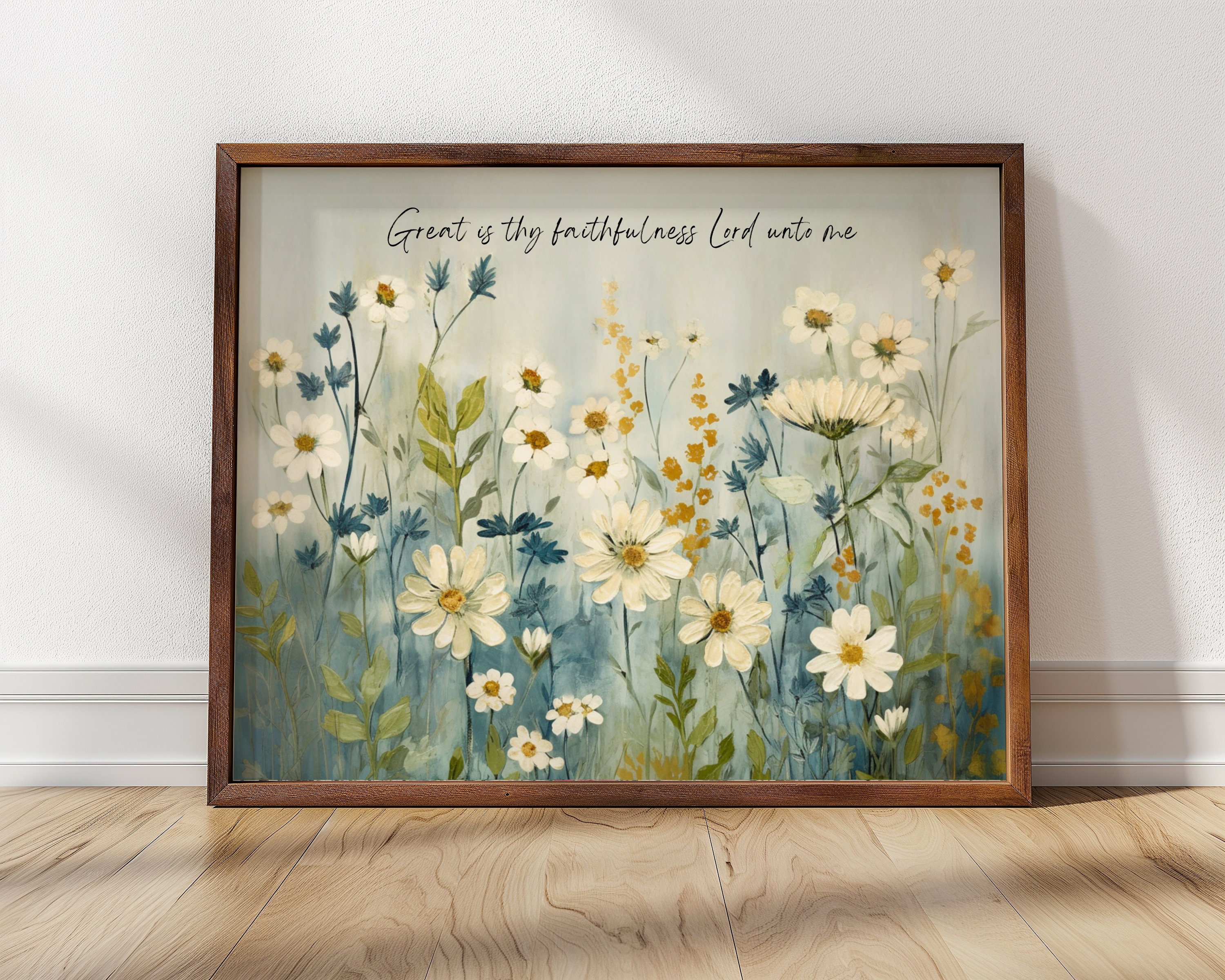 Wildflower Art Print: Christian Scripture, Floral Wall Decor - Etsy