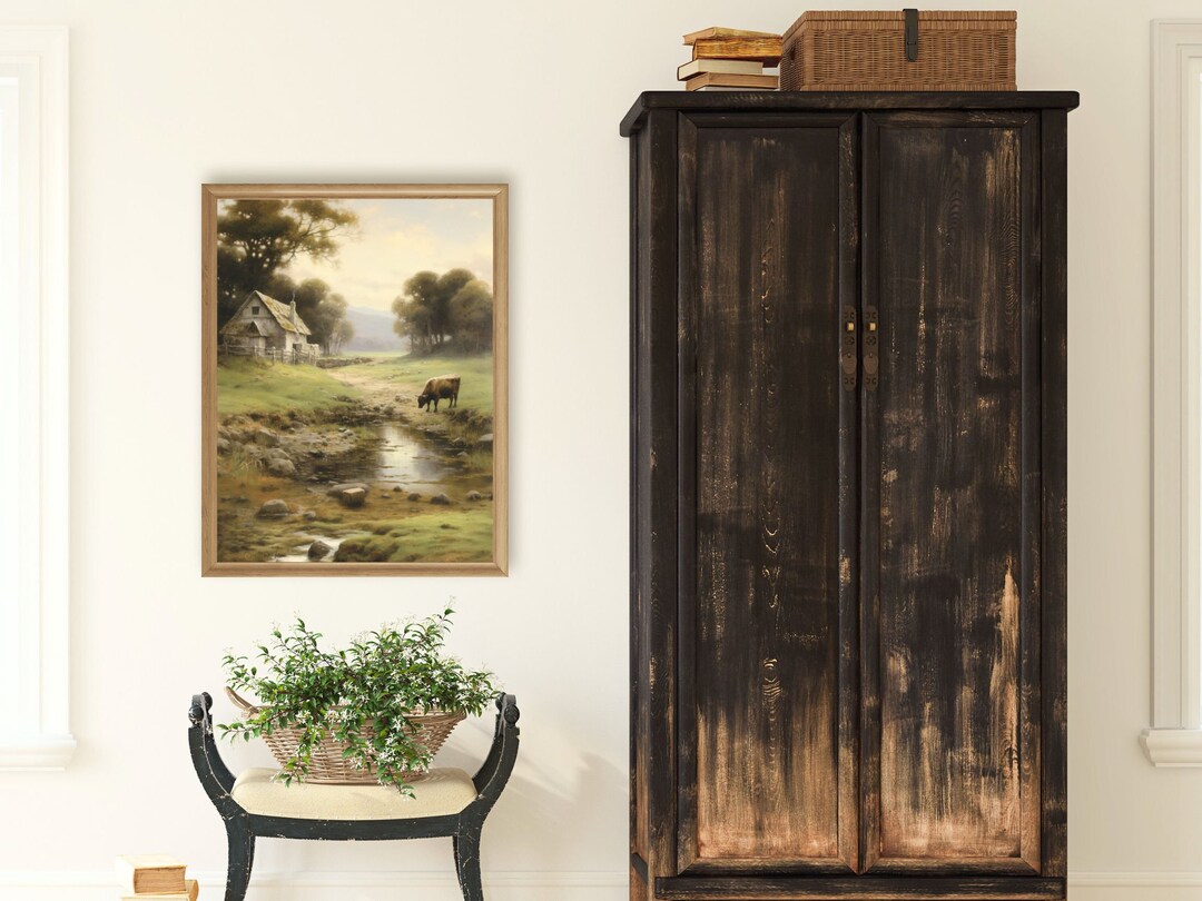 Humble Homestead, Vintage Farm Wall Art, Countryside Farming Print ...