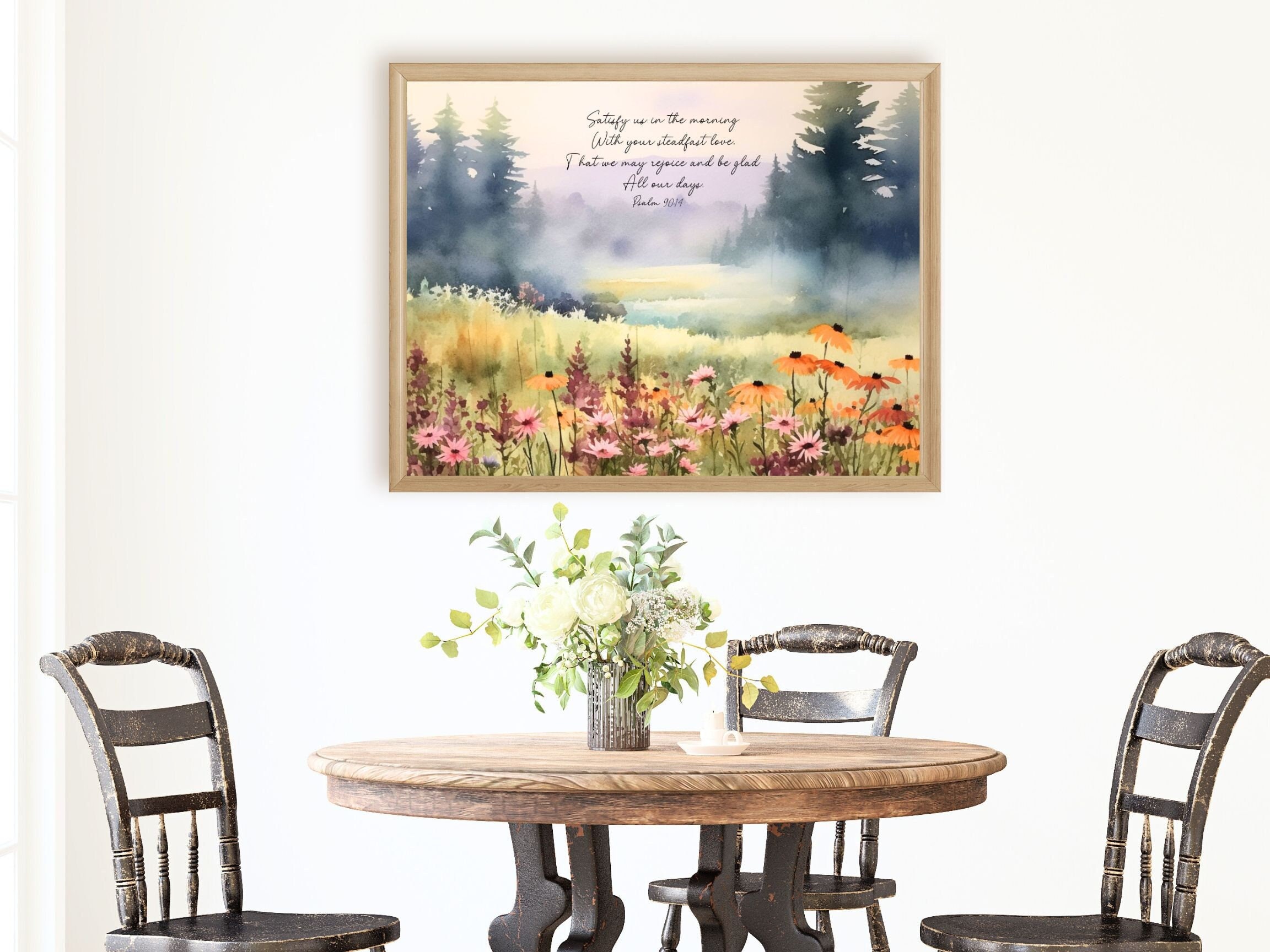 Art Print Psalm, Wall Art, Scripture Art, Bible Verses, Christian Art ...