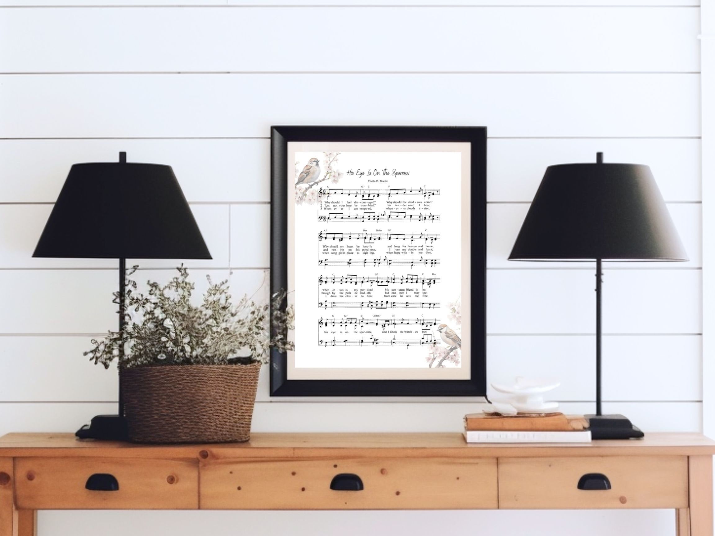 His Eye is on the Sparrow Hymn, Hymn Download, Hymn Printable ...