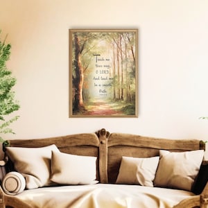Digital Download Print, Psalm 27, Teach Me Your Way, Lead Me in a ...