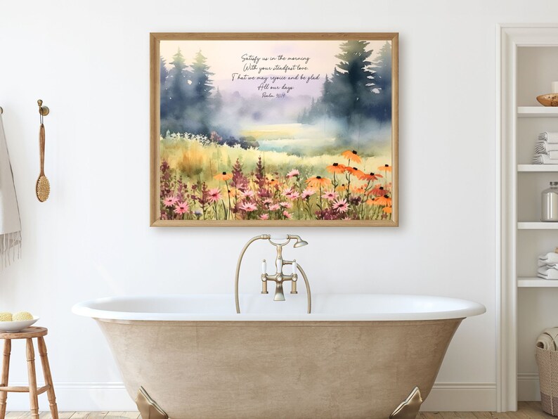 Art Print Psalm, Wall Art, Scripture Art, Bible Verses, Christian Art ...