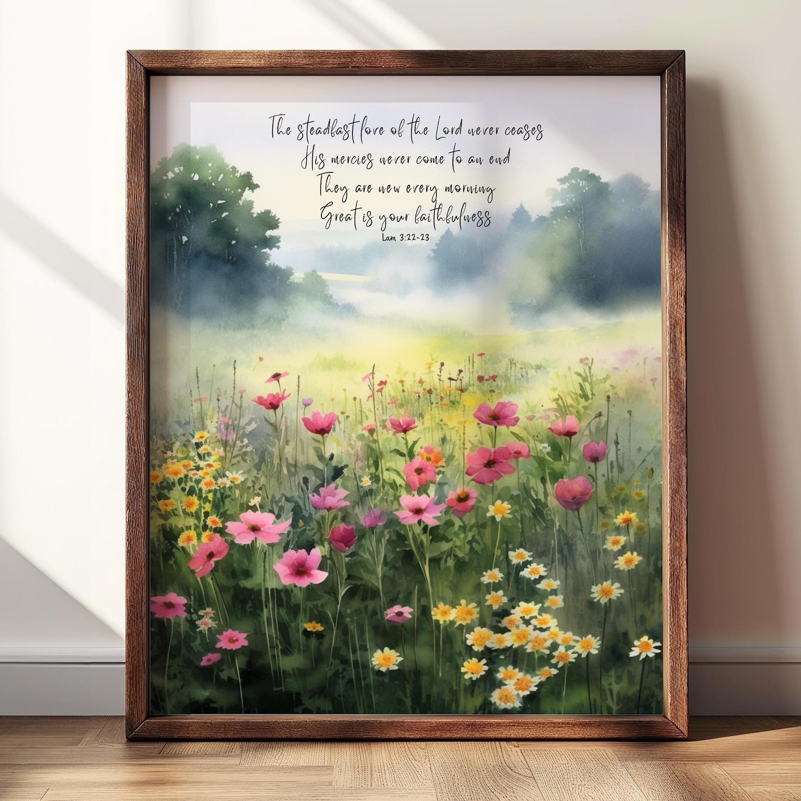Meadow Scripture Art Print, the Steadfast Love, Christian Gift - Etsy