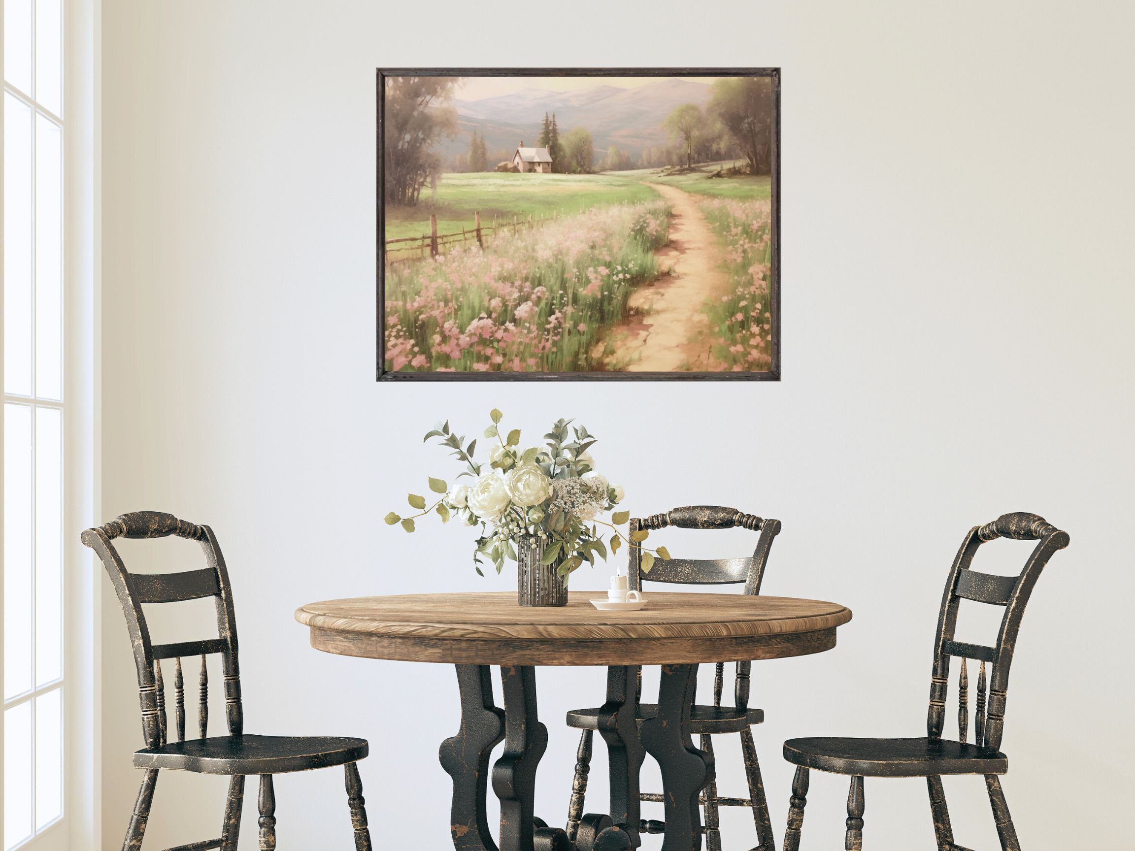 Rural Harmony, Countryside Farmhouse Wall Print, Digital Download ...