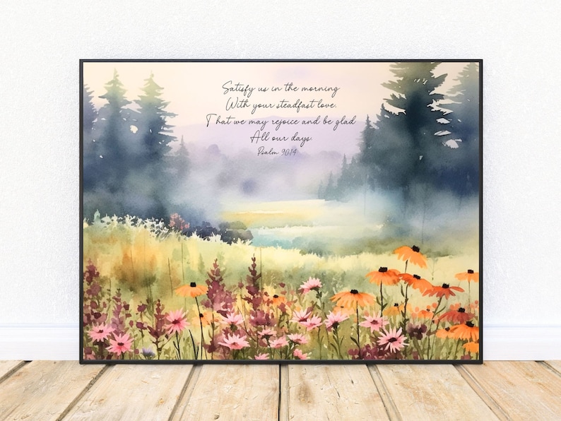 Art Print Psalm, Wall Art, Scripture Art, Bible Verses, Christian Art ...