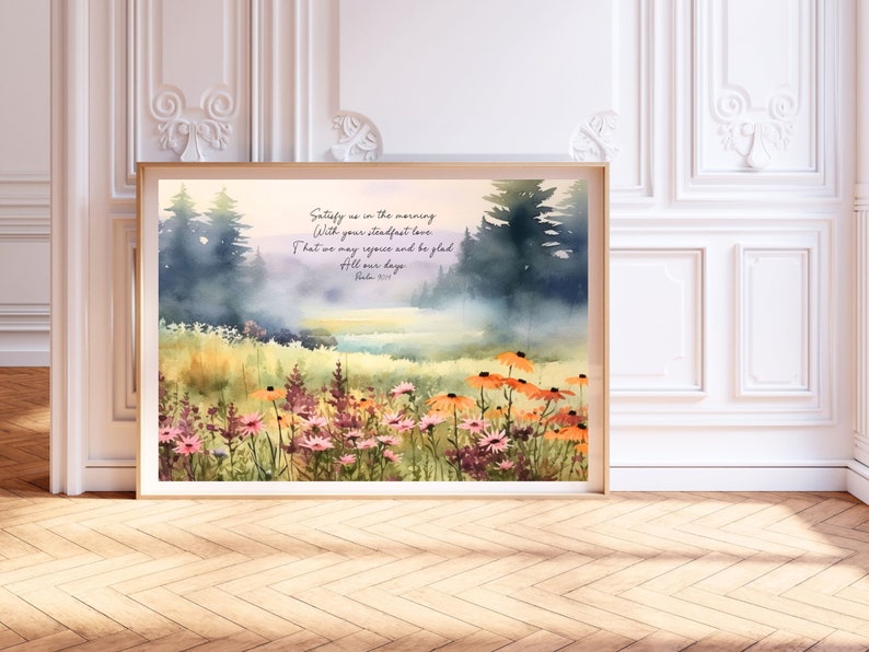 Art Print Psalm, Wall Art, Scripture Art, Bible Verses, Christian Art ...