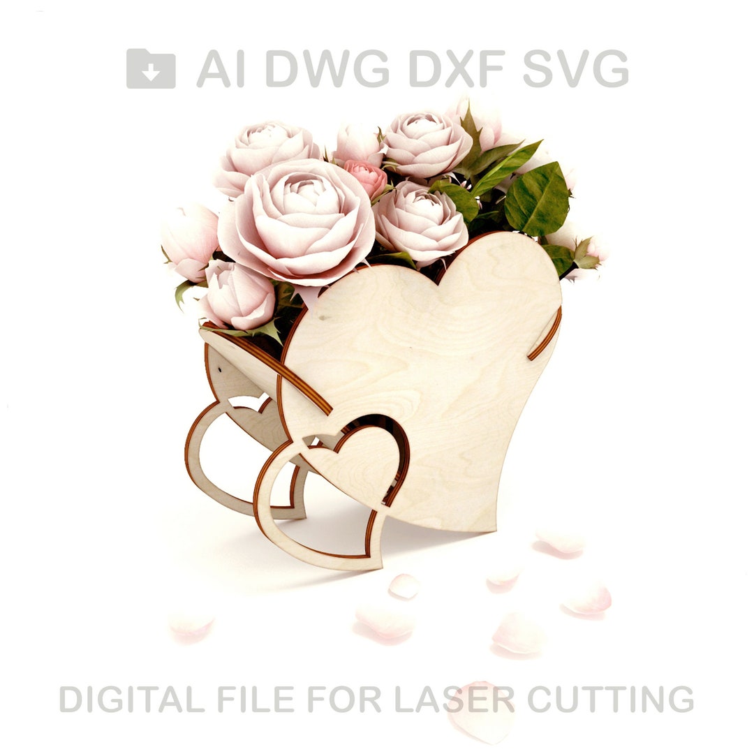 Flower Box Vector for CNC Svg Vector File, Vector Cut File, Digital ...