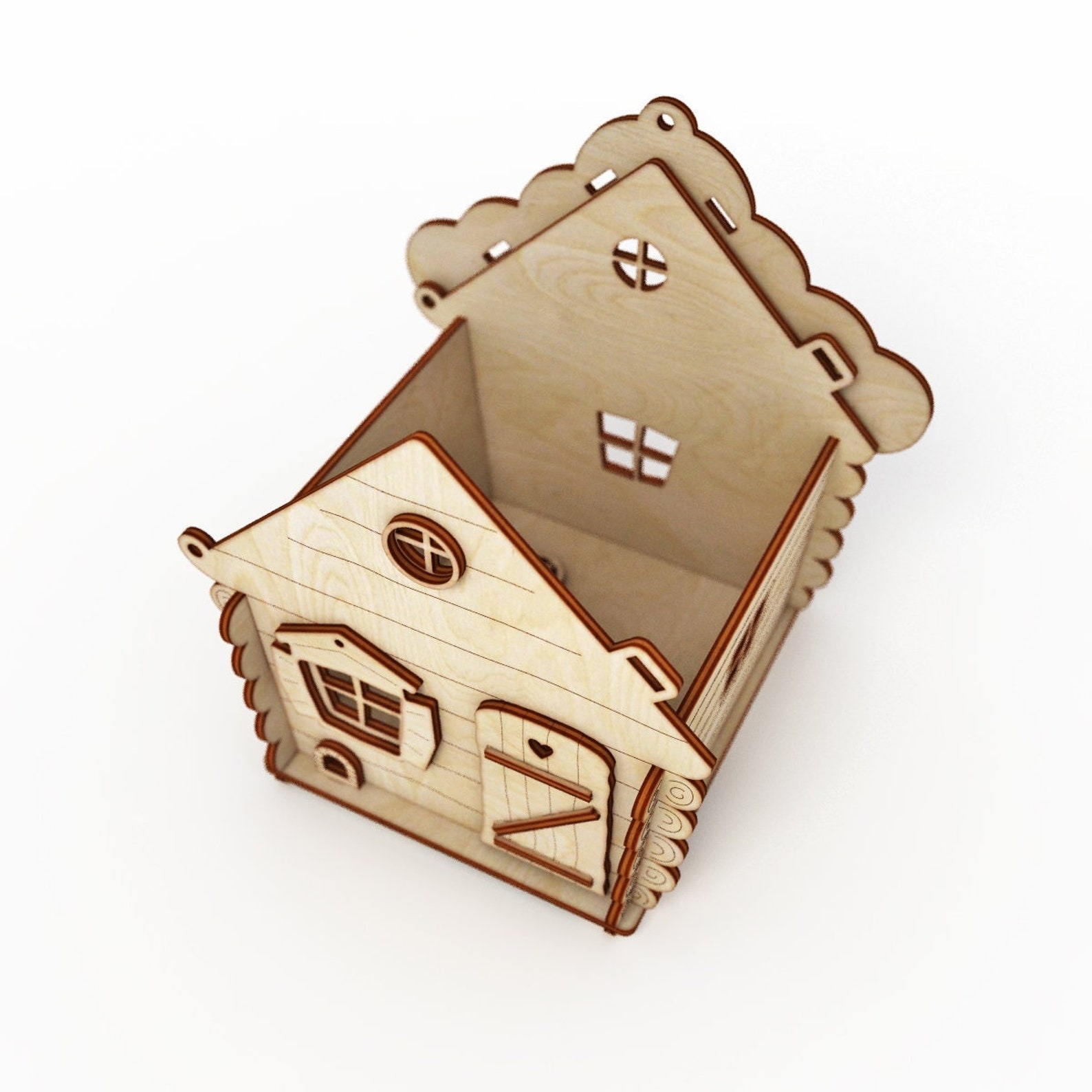 Dollhouse Vector for CNC Svg Vector File Vector Cut File - Etsy