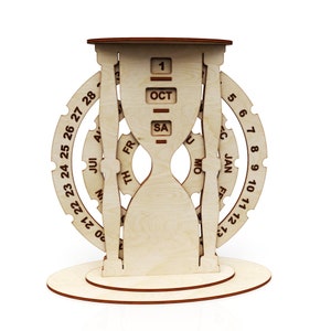 175-perpetual Calendar Vector for CNC Svg Vector File, Vector Cut File ...