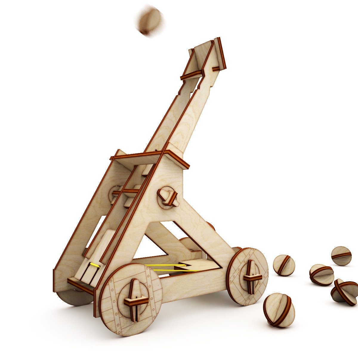 224-toy Catapult Vector for CNC, Toy Car Svg, Vector File, Vector Cut ...