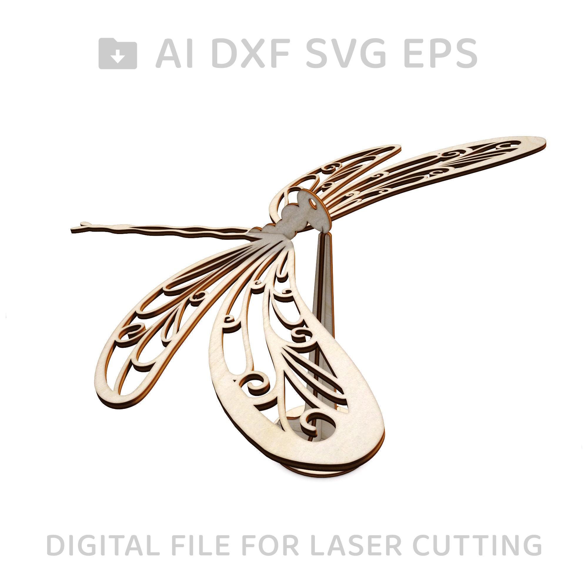 Laser Cut Dragonfly Wings