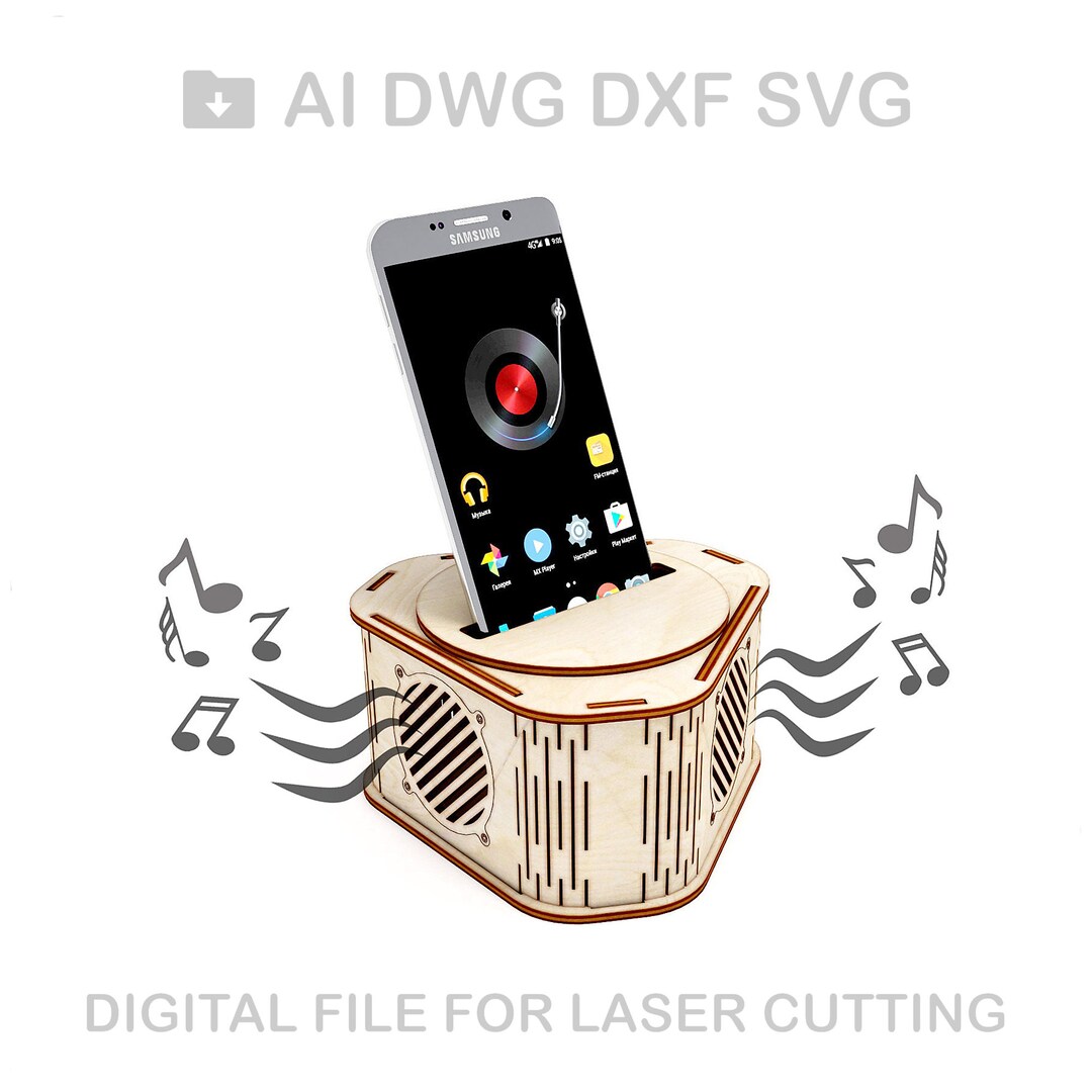 Phone Holder Vector for CNC Svg Vector File, Vector Cut File, Digital ...