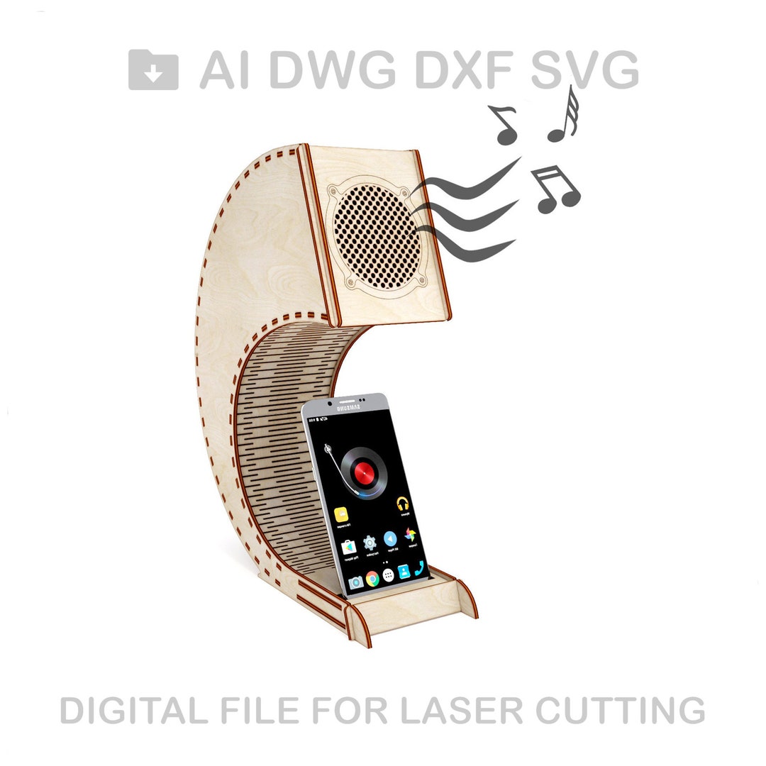 177-phone Holder Vector for CNC Svg Vector File, Vector Cut File ...
