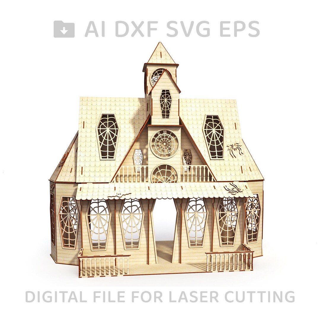 073-dollhouse Vector for CNC Svg Vector File, Vector Cut File, Digital ...