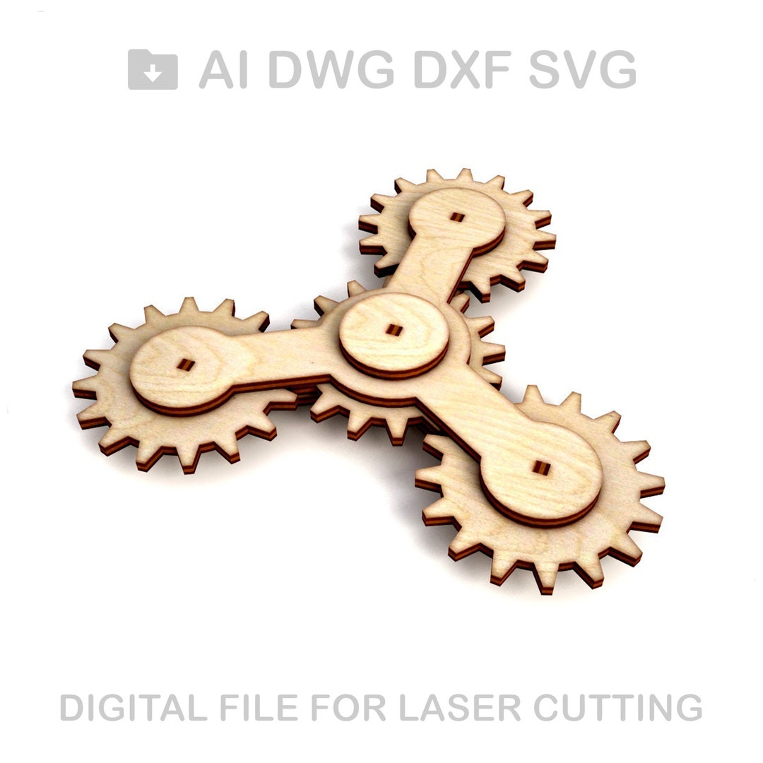 Fidget Spinner Vector for CNC Svg Vector File, Vector Cut File, Digital ...