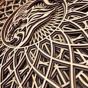 190-set of 12 Wooden Multilayer Zodiac Signs Vector for CNC Svg Vector ...