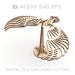 011-balancing Bird Vector for CNC Svg Vector File, Vector Cut File ...