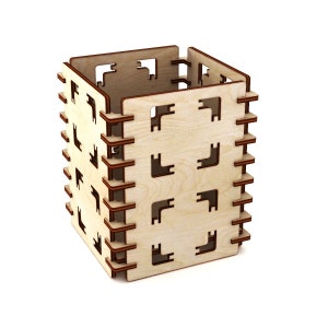 165-pencil Holder Vector for CNC Svg Vector File, Vector Cut File ...