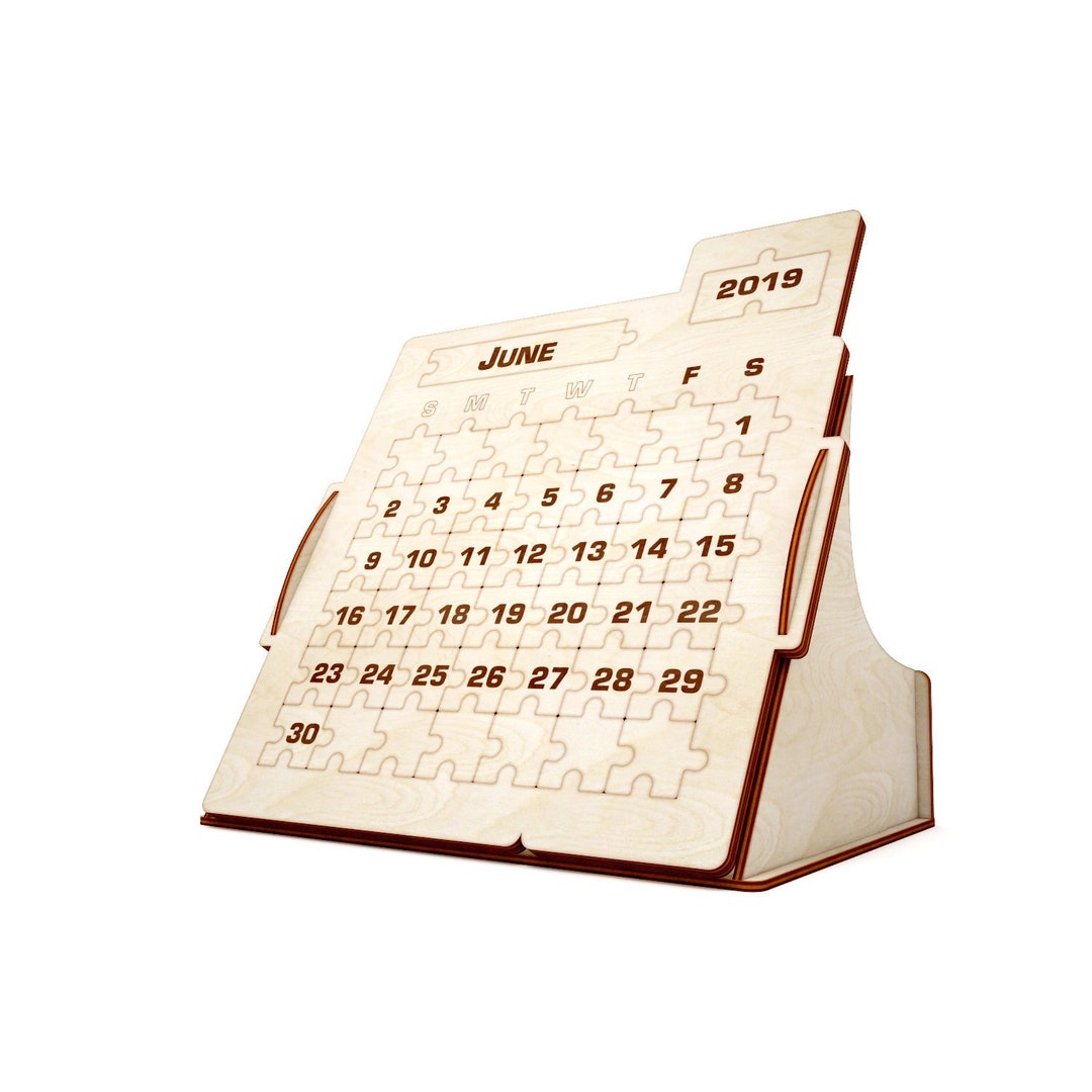 040-perpetual Calendar Vector for CNC Svg Vector File, Vector Cut File ...