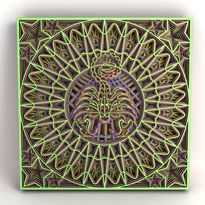 190-set of 12 Wooden Multilayer Zodiac Signs Vector for CNC Svg Vector ...