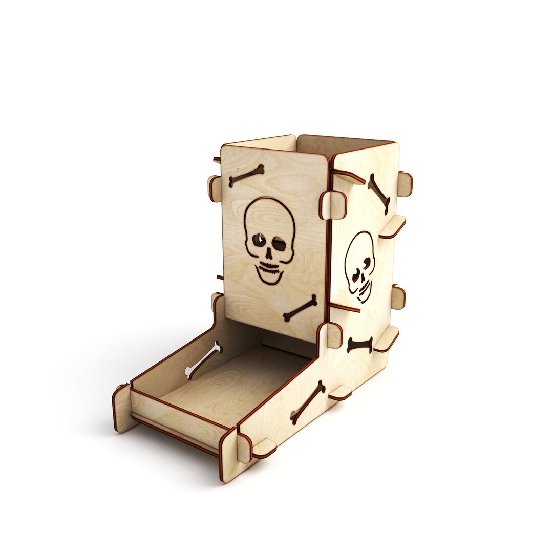 063-dice Tower Vector for CNC in Svg Vector File and for Vector Cut ...