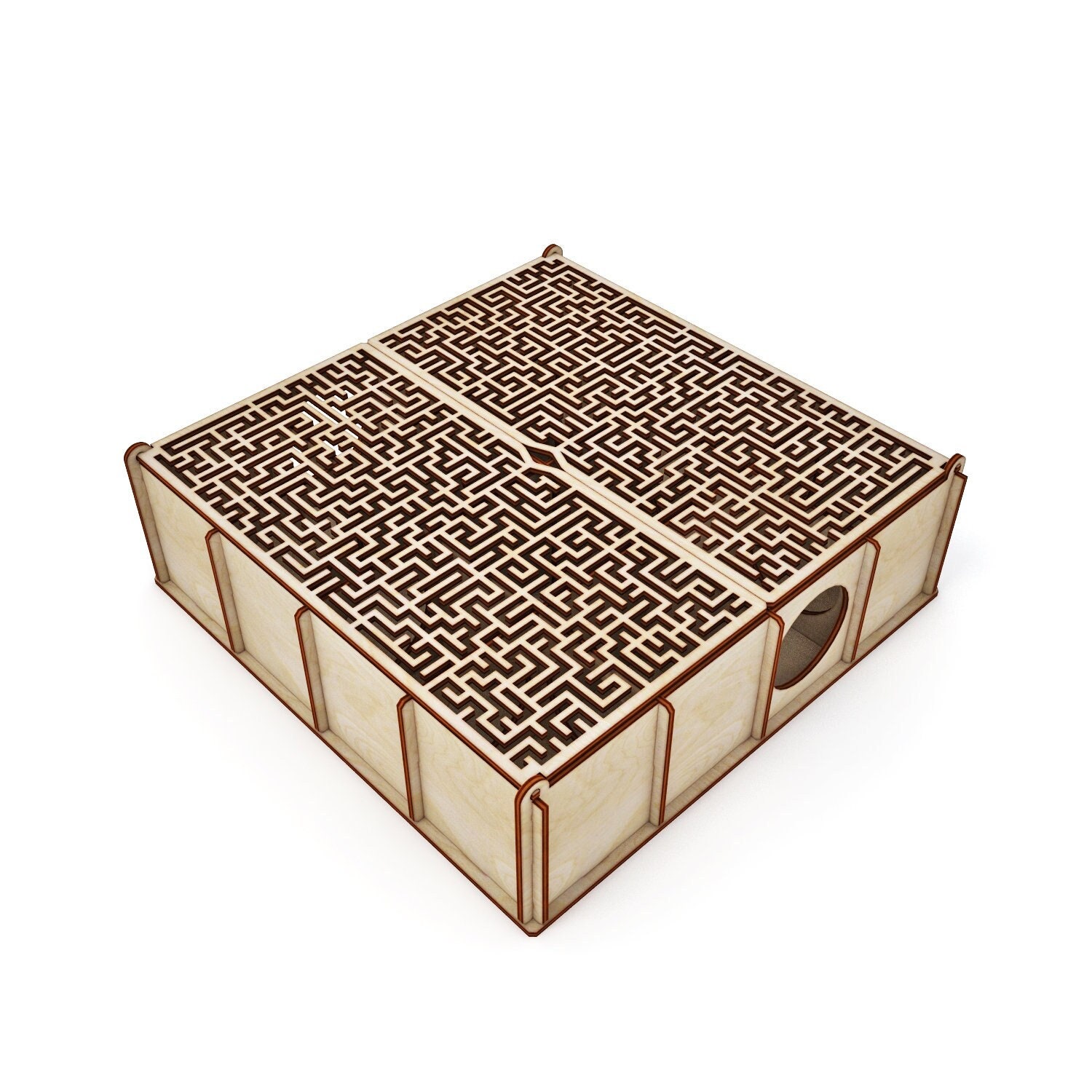 343-hamster House Maze Laser Cut File, Pet House, Pet Supplies Vector ...