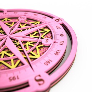 362-wooden Multilayer Compass, Home Decor, Wall Decor, Vector Svg ...